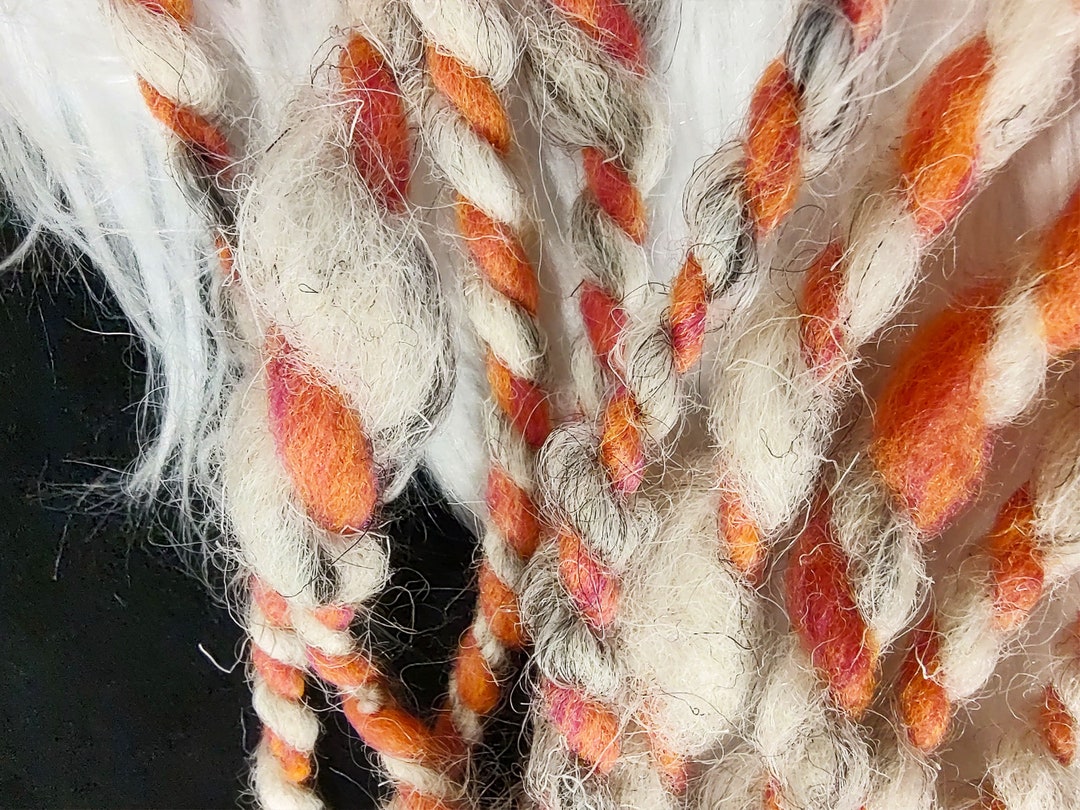 Merino, Swaledale, and Lincoln Wool Textured Handspun Art Yarn for ...