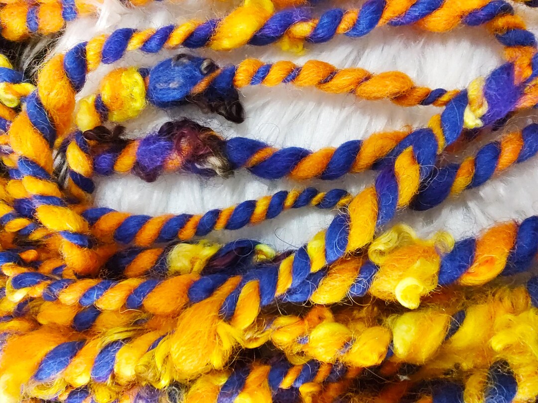 Color Theory Contrast Super Bulky Textured Hand Dyed Rare Sheep Wool ...
