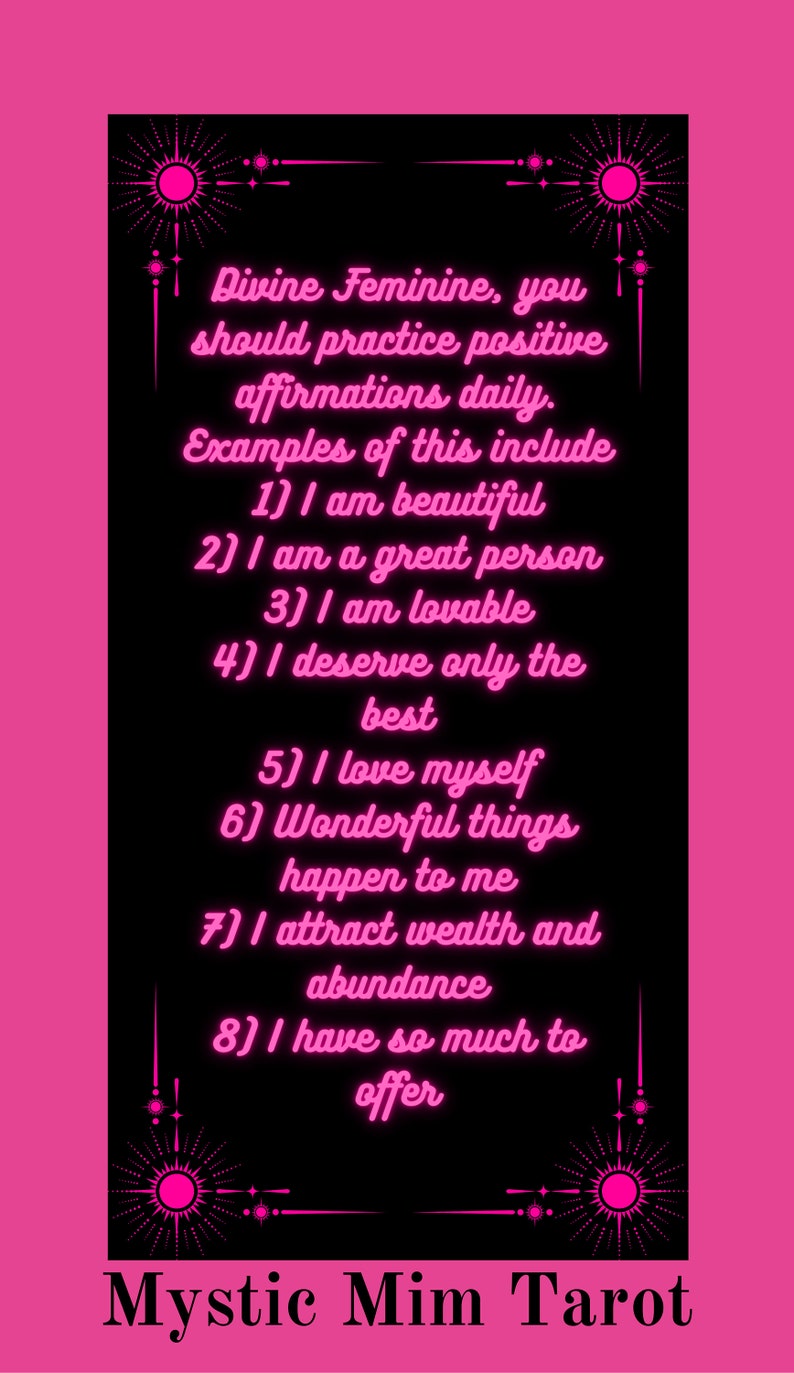 Mystic Mim Tarot Messages Deck (spirit to Divine Feminine) - Etsy