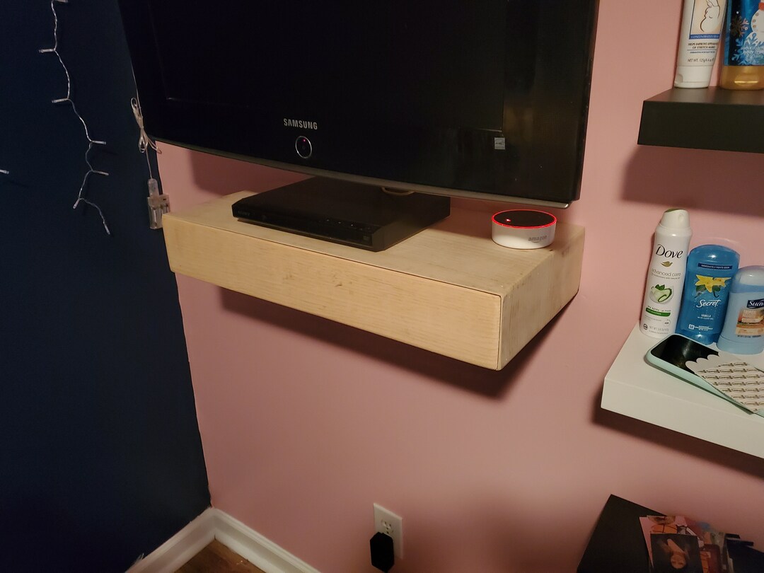 Hidden Drawer Floating Shelf - Etsy