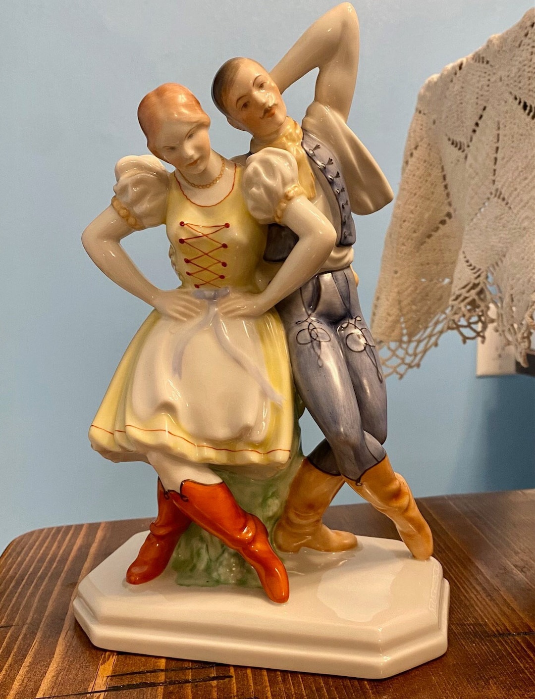 Herend Hungary Handpainted Dancing Man and Women 5513 Figures - Etsy