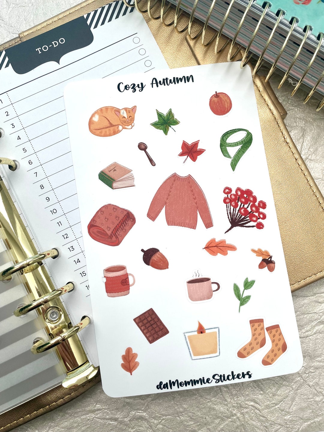 Cottagecore Stickers| Cozy Sticker Sheet, Bullet Journal, Scrapbooking ...