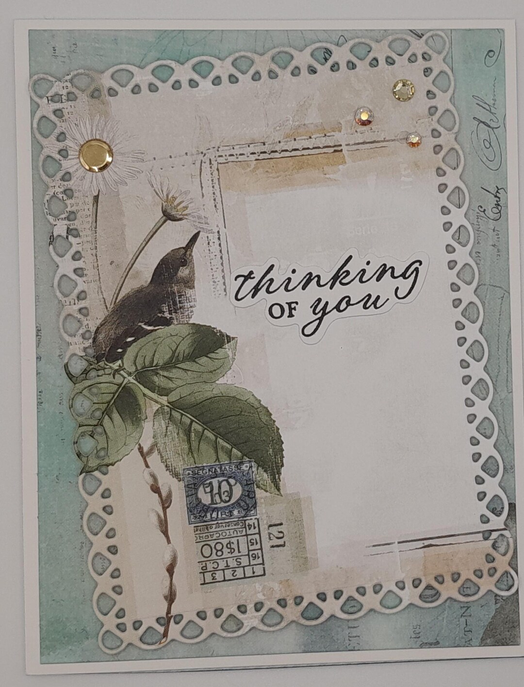Handmade Thinking of You Card - Etsy