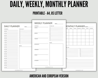 Daily, Weekly, Monthly Planners. 2023 Daily, Weekly, Monthly Planners ...