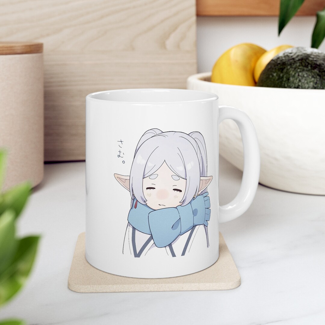 Frieren Mug, Anime Mug, Anime Gifts, Anime Merch, Frieren Coffee Mug ...