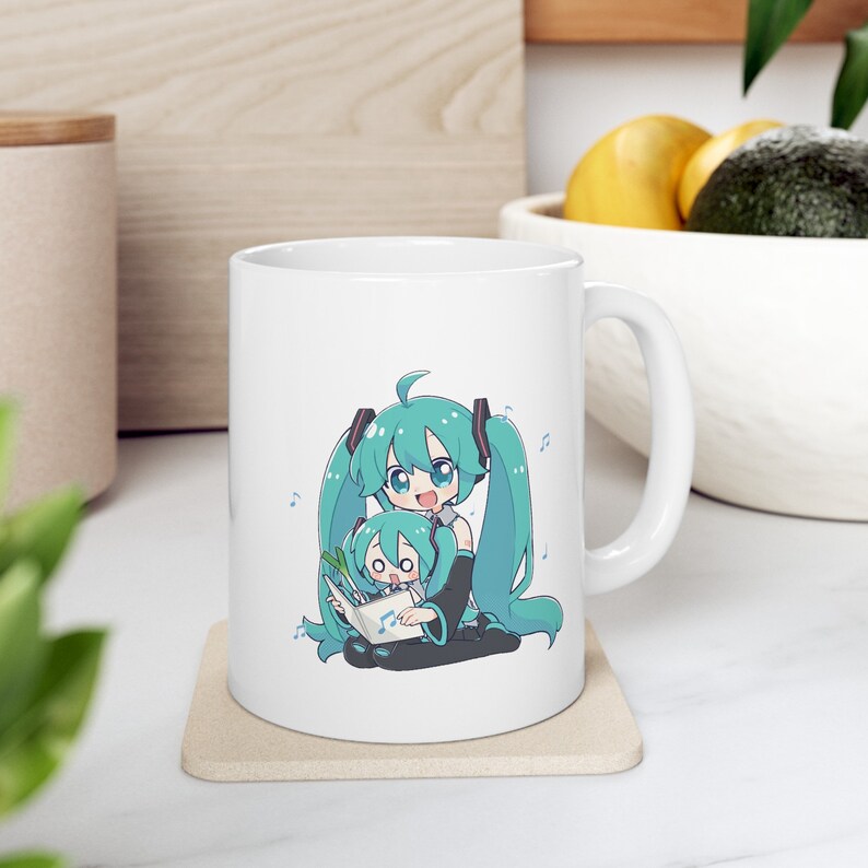 Anime Mug, Anime Cup, Gifts, Accent Coffee Mug, Hatsune Miku, Vocaloid ...