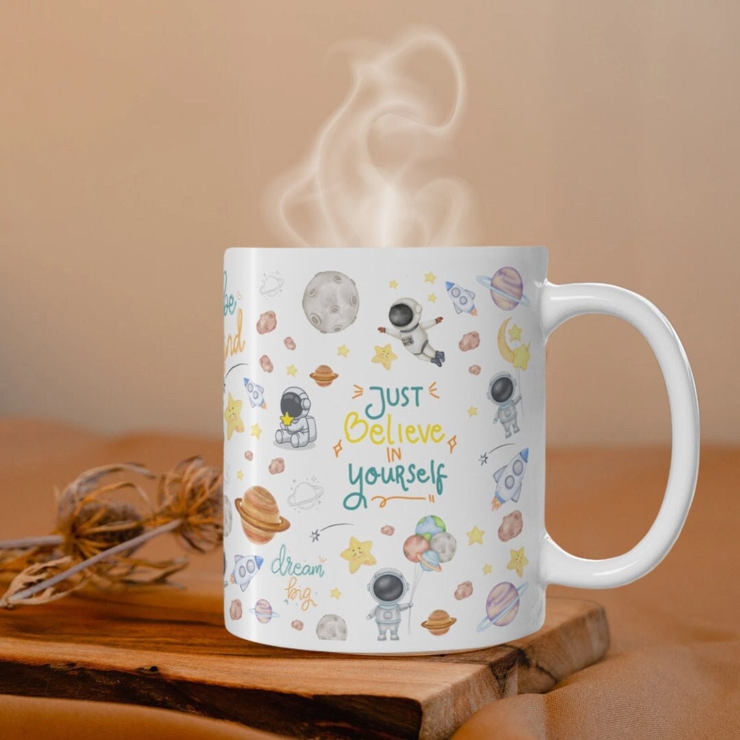 Astronauts Space Positive Affirmations Ceramic Mug 11oz, Space Lover ...