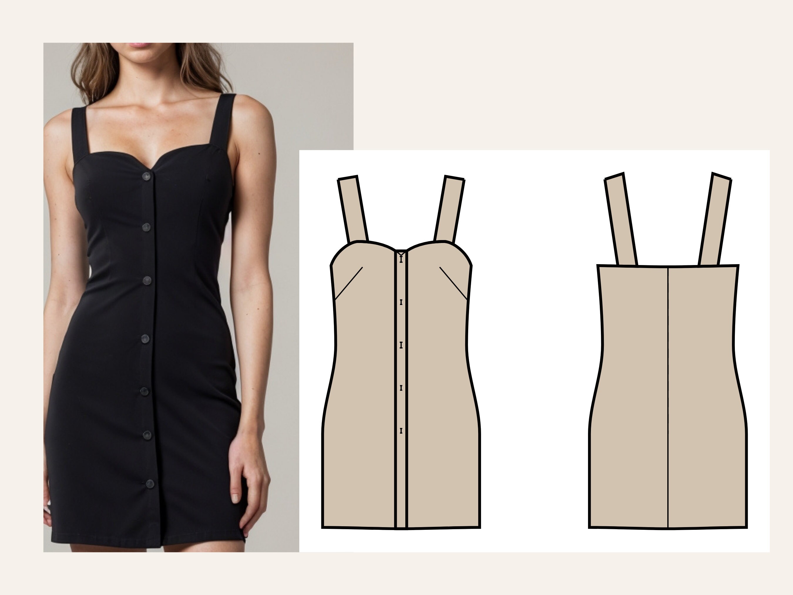 Dress Sewing Pattern, Mini Dress Pattern, Wrap Dress Sewing Pattern ...
