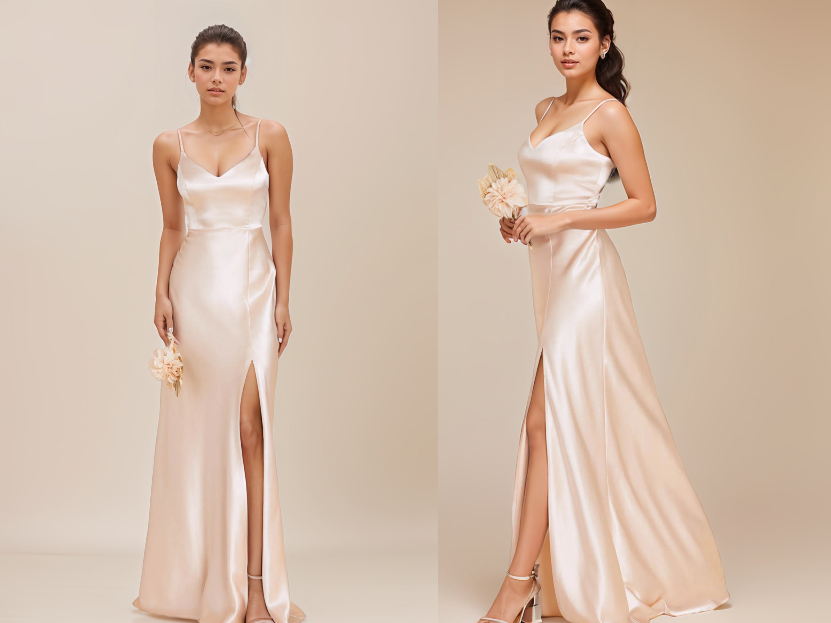 Slit Dress Sewing Pattern Evening, Wedding, Prom, Bridesmaid Dress ...