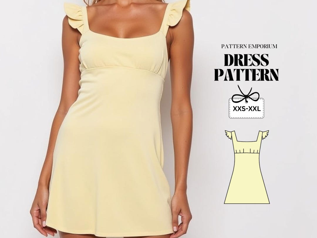 Mini Dress Sewing Pattern| Aline Dress | Cocktail Dress| Sundress ...