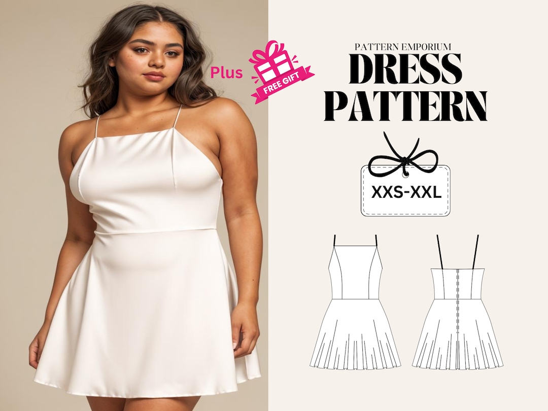 Halter Dress Pattern homecoming Dress Cocktail Dress Mini Dress Women's ...