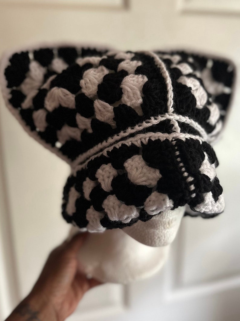 Crochet Granny Square Cat Hat - Etsy