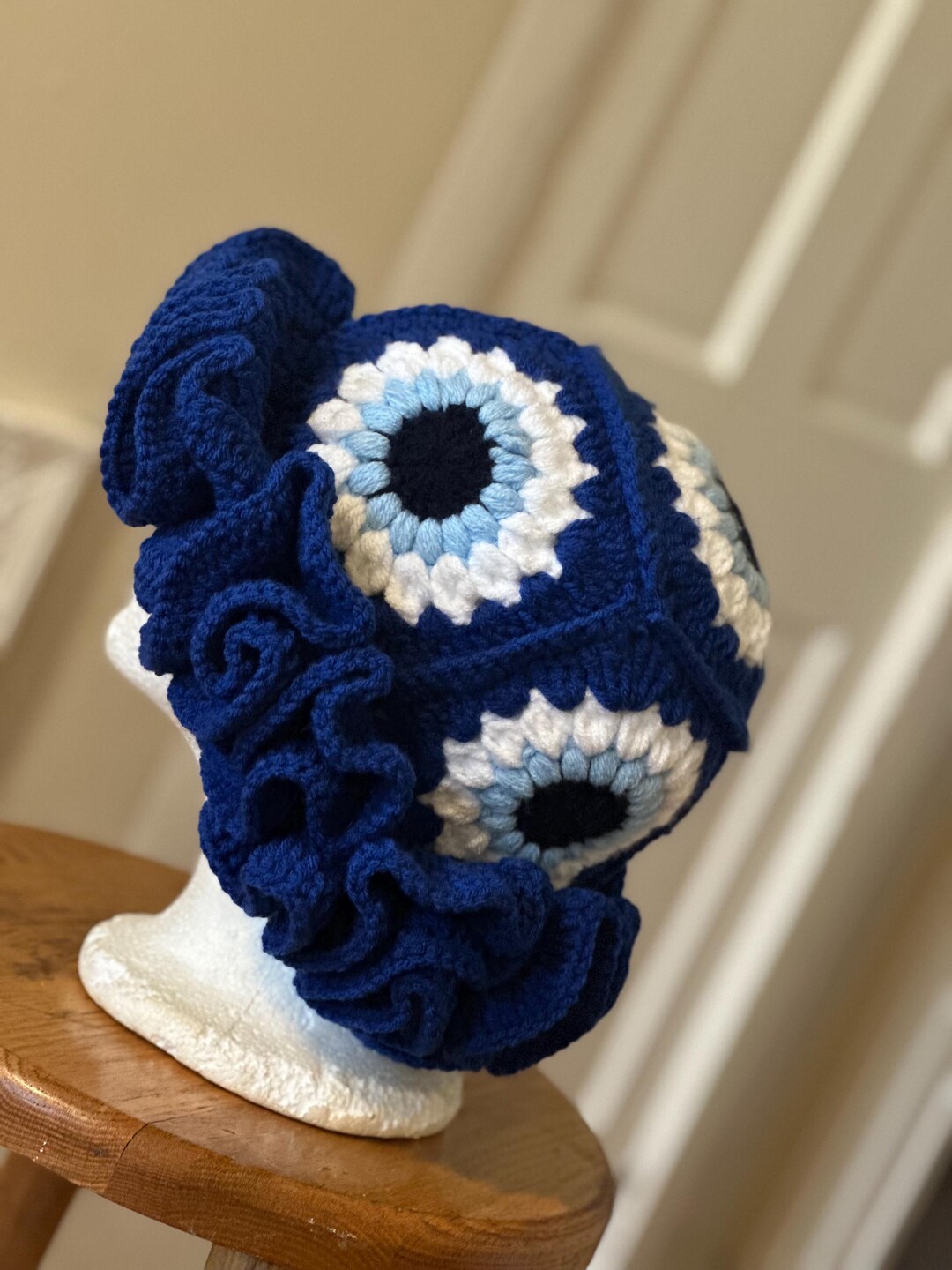 Evil Eye Crochet Hat - Etsy