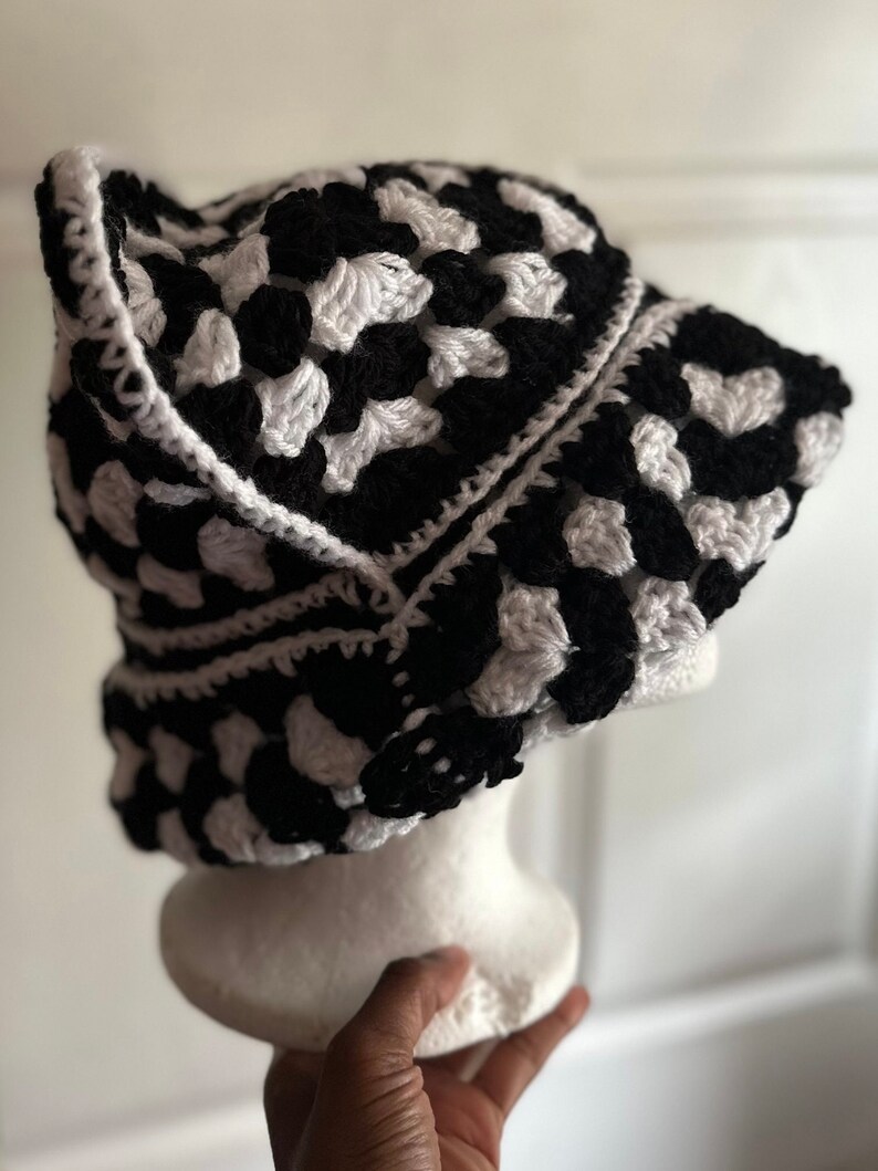 Crochet Granny Square Cat Hat - Etsy