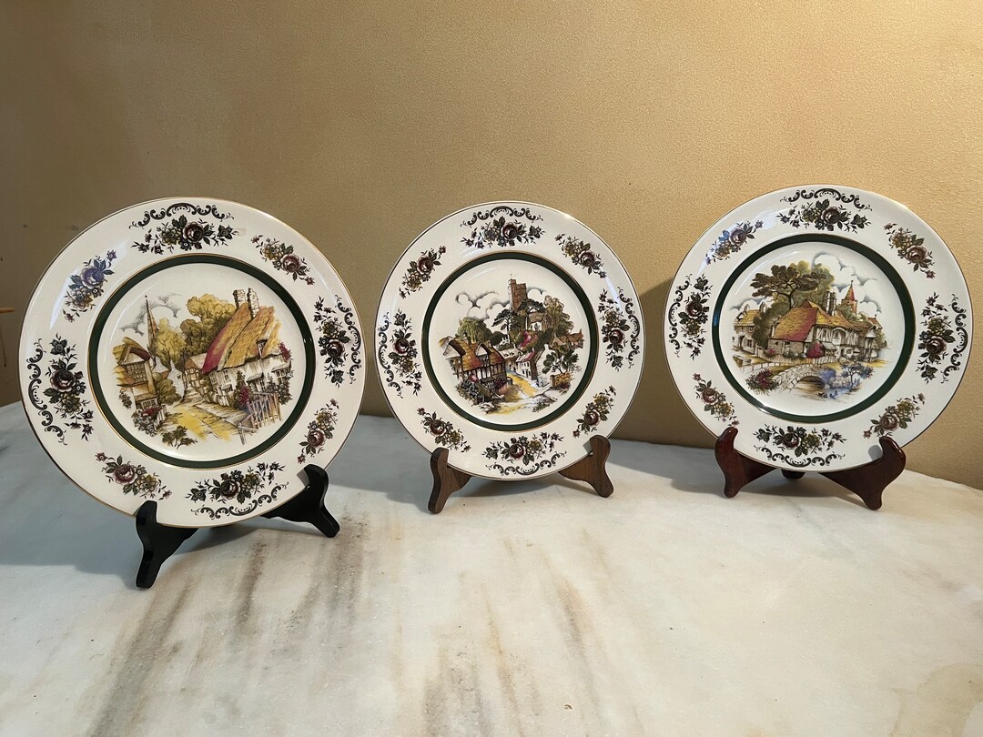 Wood and Sons England Decorative Plates 1950s - Etsy