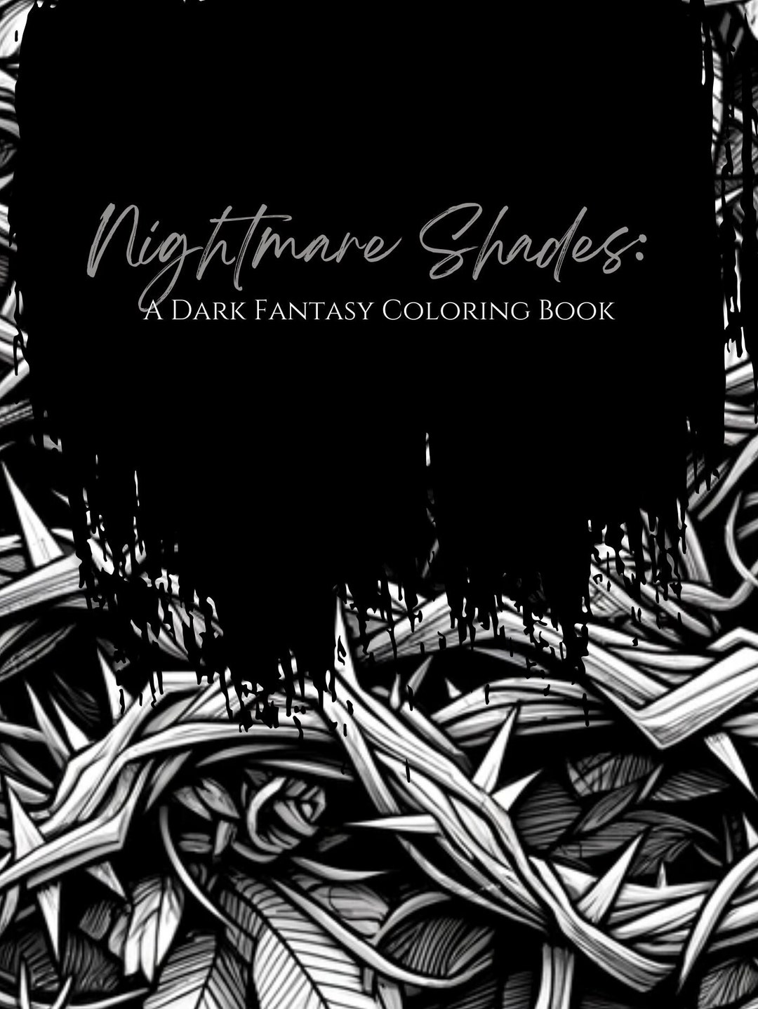 Nightmare Shades : A Dark Fantasy Coloring Book - Etsy