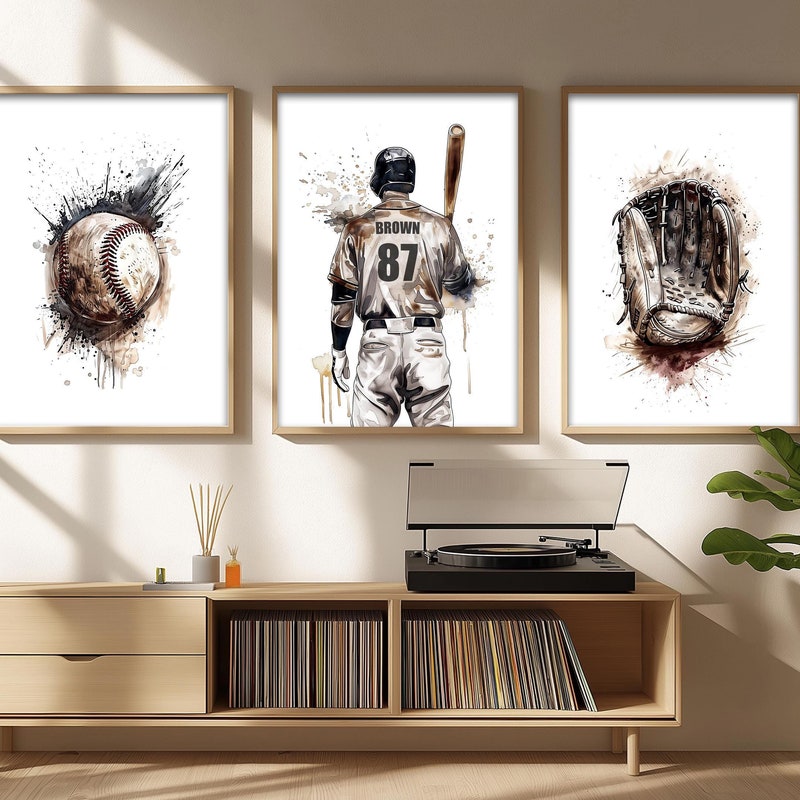 Baseball Art Print - Etsy