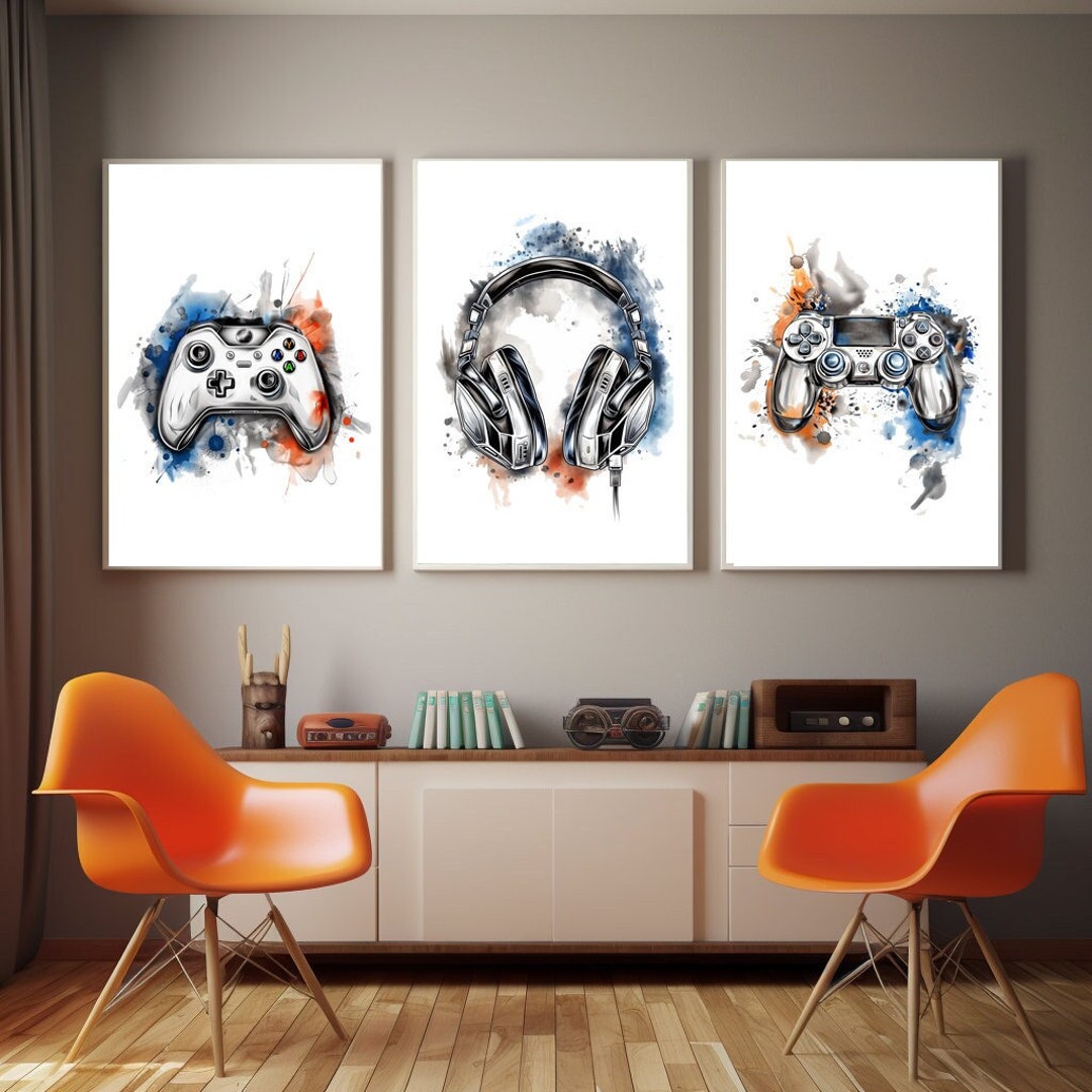 Gaming Print, Set of 3 Gaming Poster, Gamer Gift, Video Game Print ...
