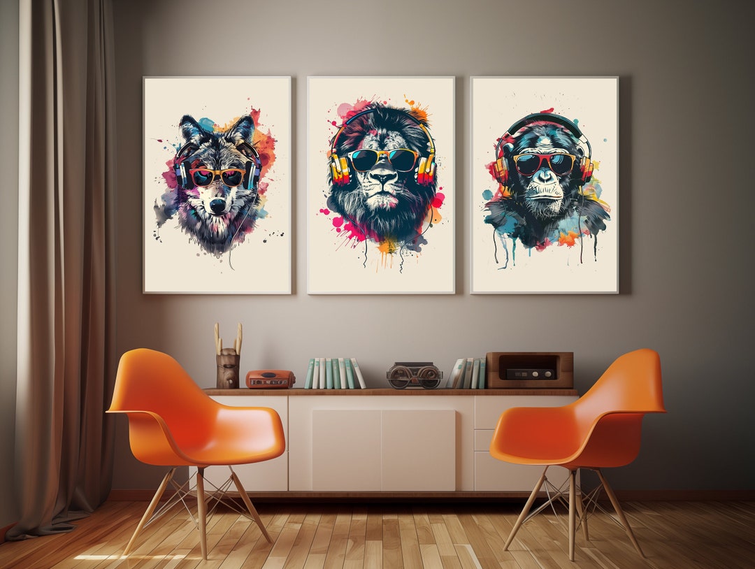 Retro Gaming Prints, Video Game Decor, Set of 3 Gaming Wall Art, Gamer ...