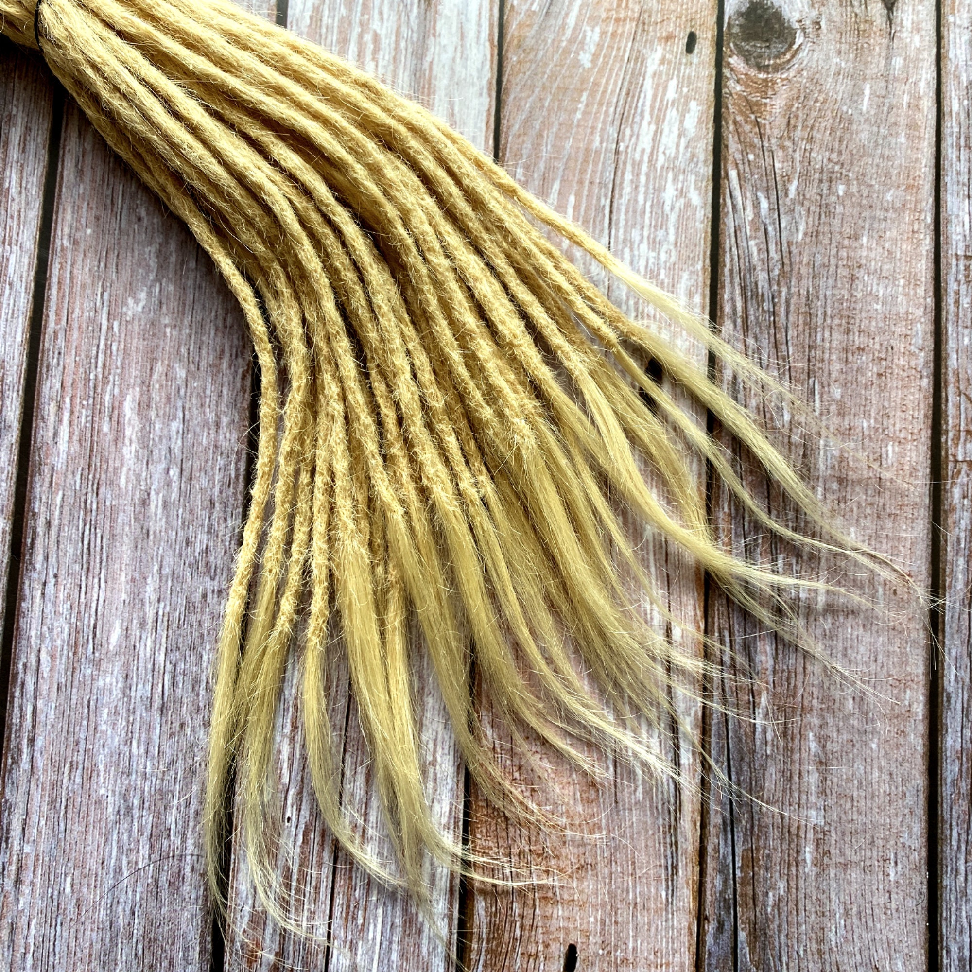 Straight Human Hair Dreadlock Extensions-0.6cm Small Pencil Size Real ...