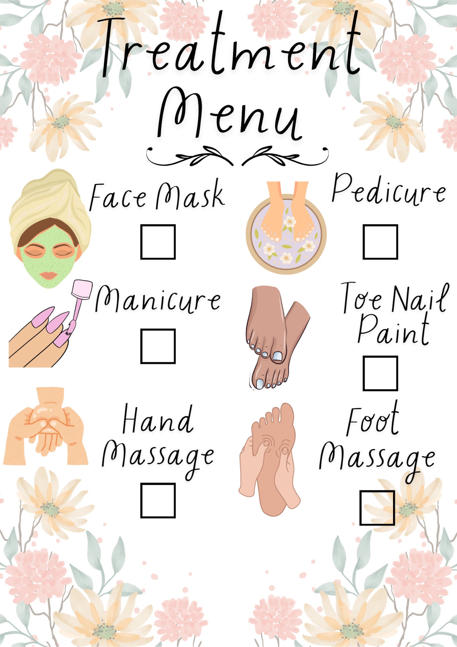 Spa Day Pretend Play/dramatic Play/role Play Digital File, Printable ...