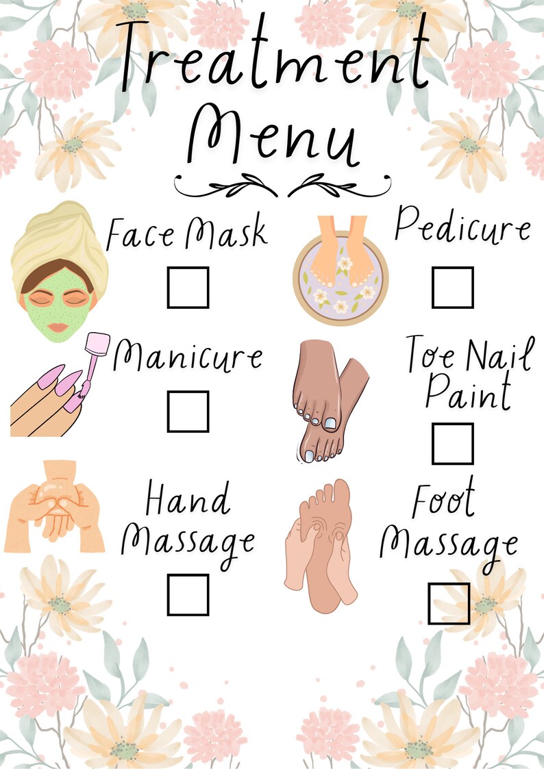 Spa Day Pretend Play/dramatic Play/role Play Digital File, Printable ...