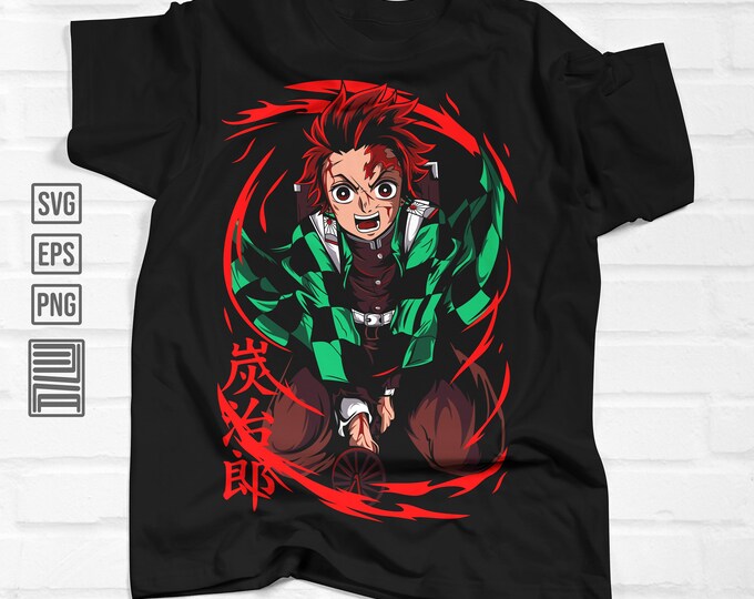 Anime Vector, Anime SVG, Listo para imprimir, Cricut, Sublimación y ...