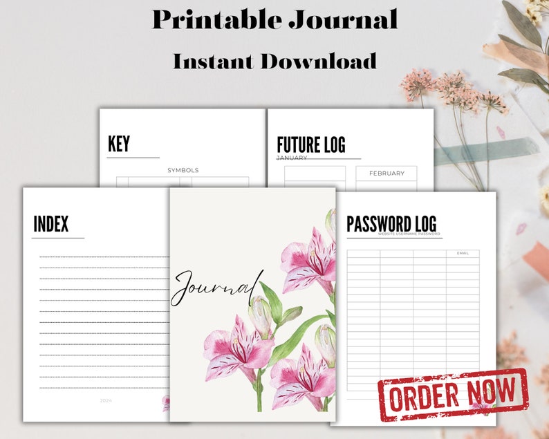 Printable Journal Template, Planner Template, Daily Goal Planner ...
