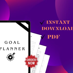 Printable Goal Planner Template, Daily, Weekly, Monthly, Yearly, Long ...