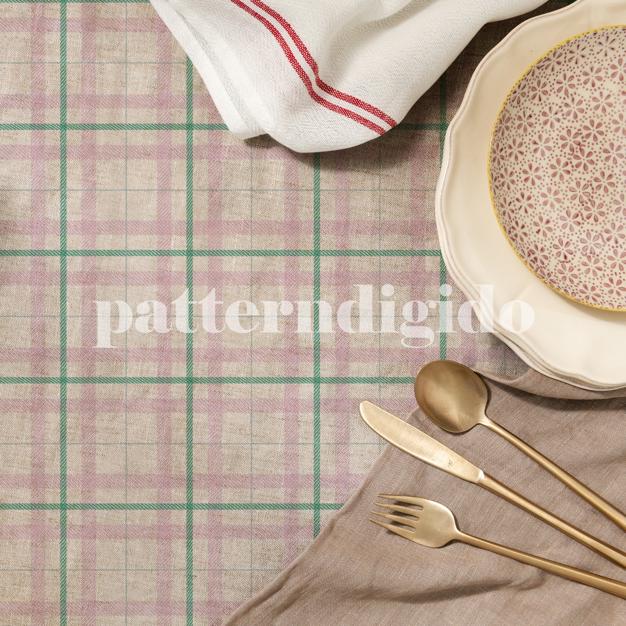 Pink Buffalo Plaid Seamless Pattern File, Pastel Gingham Seamless ...