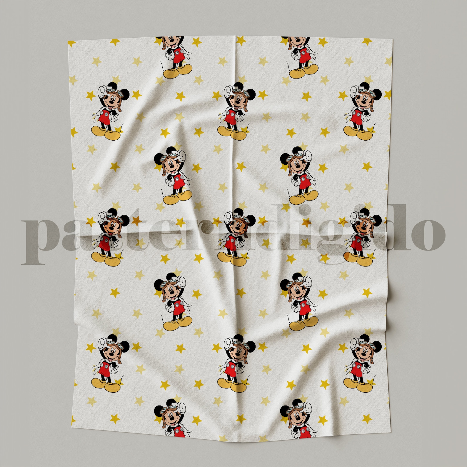 Mickey Mouse Aviator Seamless Repeat Pattern, Aviator Mickey Seamless ...