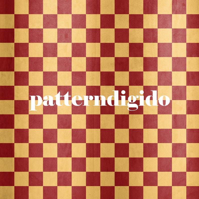 Red and Yellow Checkered Seamless Pattern, Groovy Pattern, Checkerboard ...