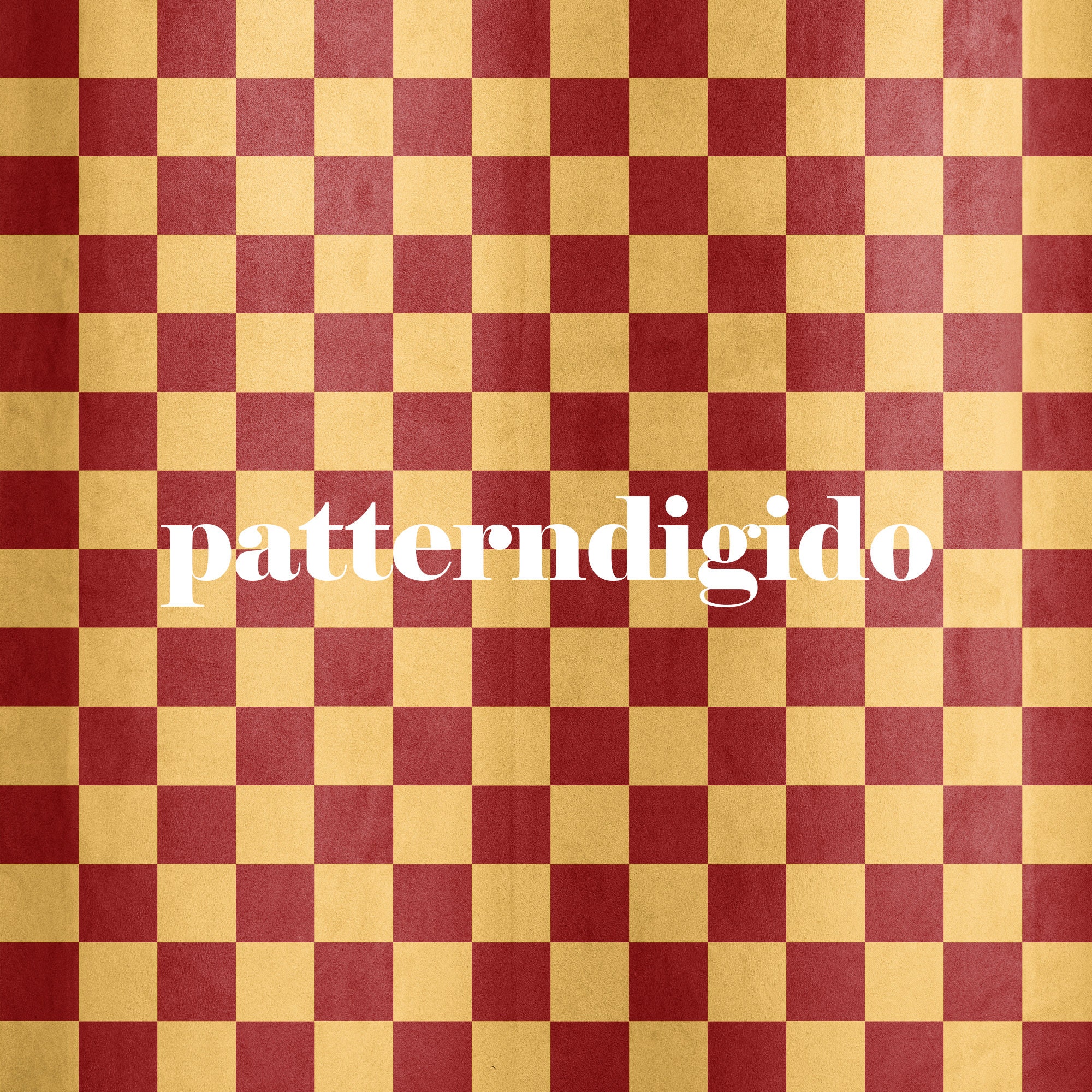 Red and Yellow Checkered Seamless Pattern, Groovy Pattern, Checkerboard ...