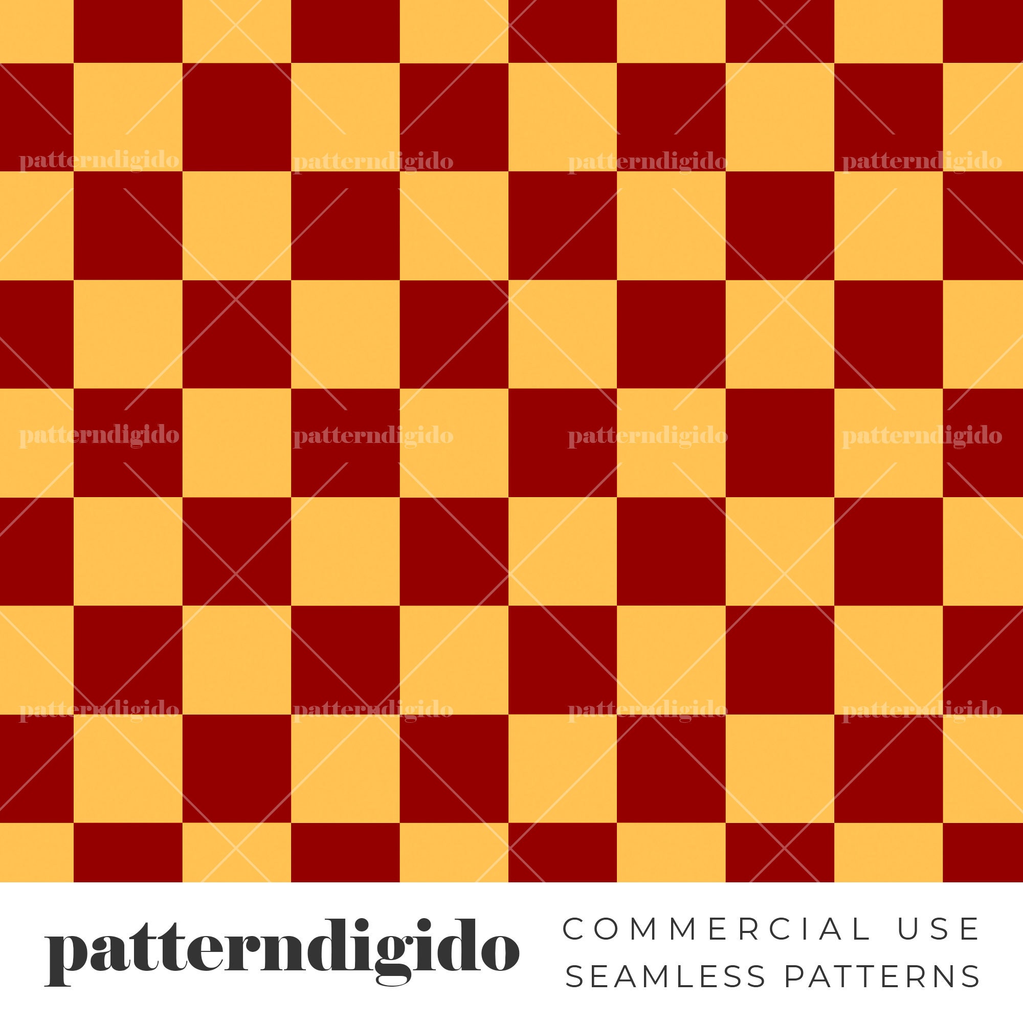 Red and Yellow Checkered Seamless Pattern, Groovy Pattern, Checkerboard ...