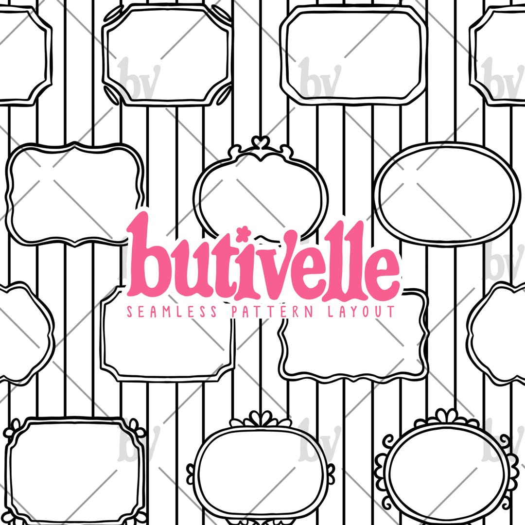 No:4 Create Your Own Frames Seamless Pattern, DIY, PNG, Seamless ...