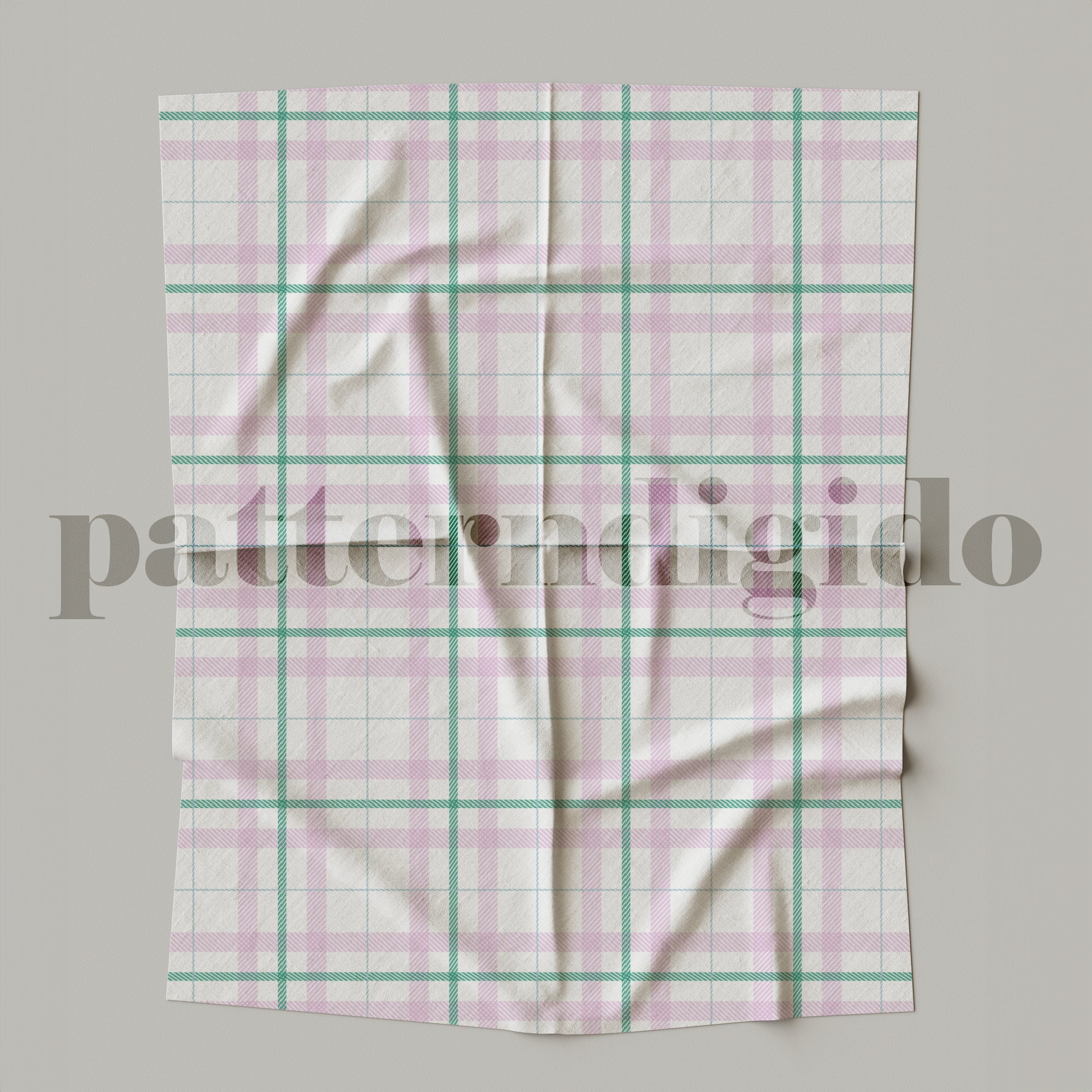 Pink Buffalo Plaid Seamless Pattern File, Pastel Gingham Seamless ...