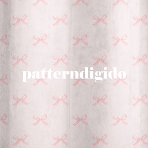 Pink Coquette Seamless Pattern, Repeating Pattern Files for Girls, Girl ...