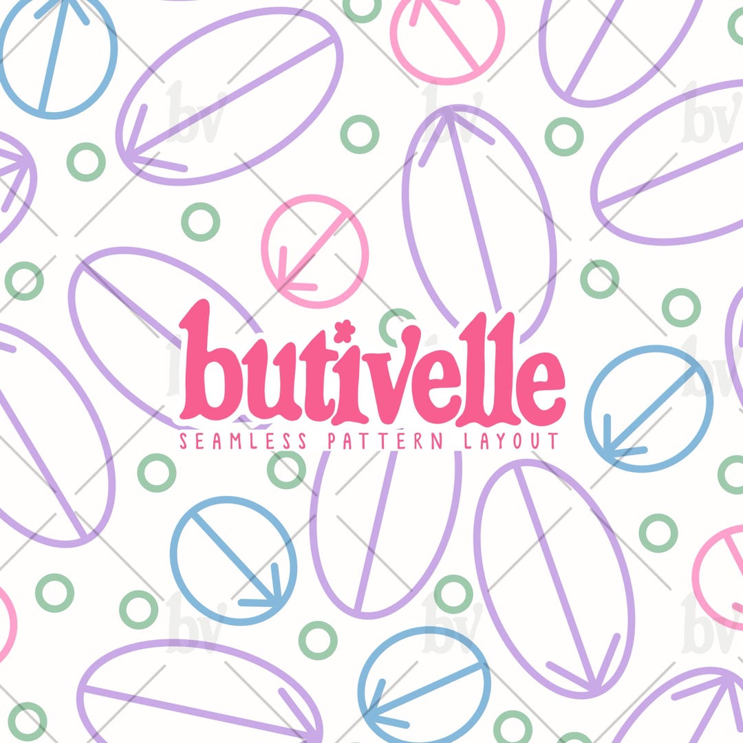 PL-2 Create Your Own Seamless Pattern, Procreate File, DIY, PNG ...