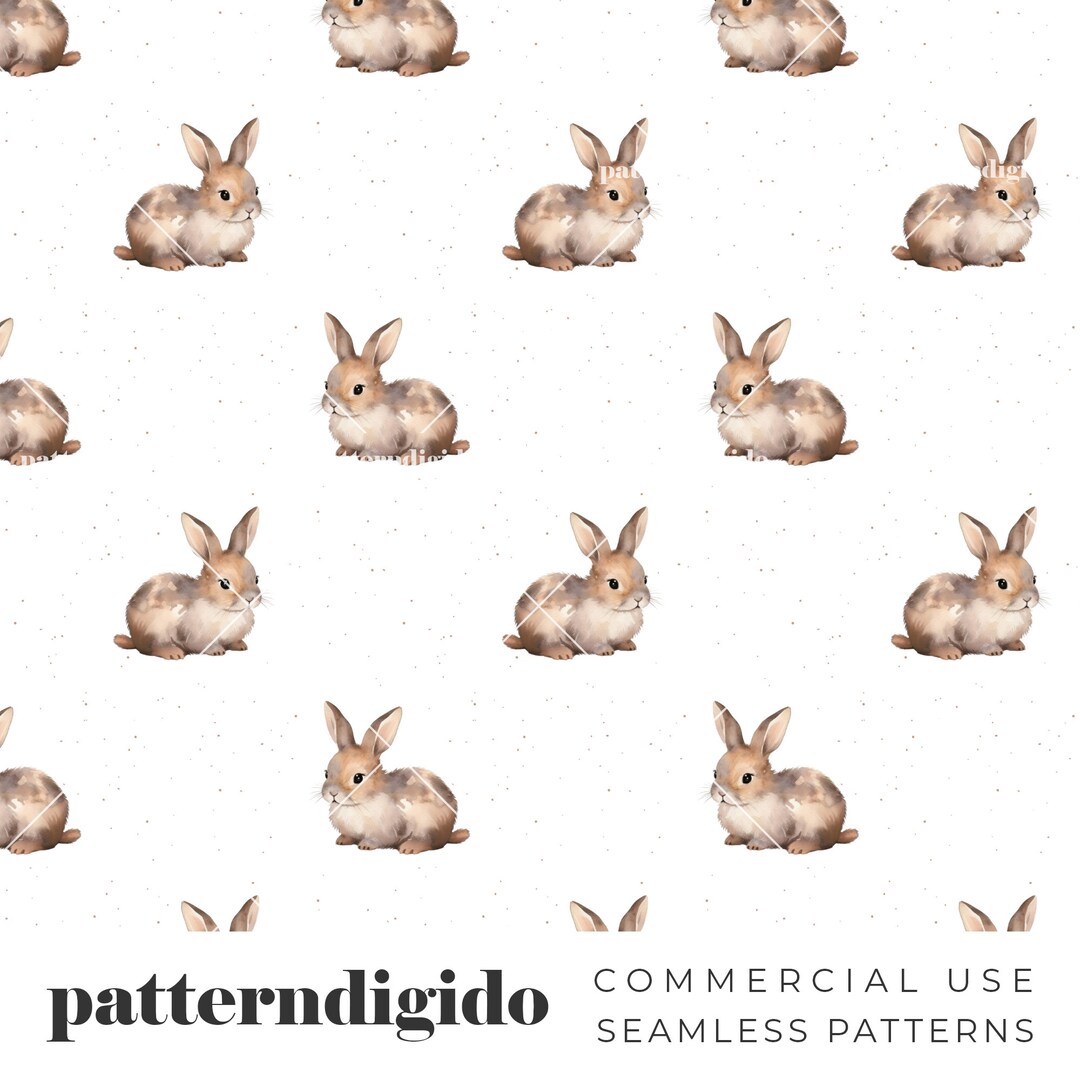 Easter Bunny Seamless Repeat Pattern, Unisex Repeat File, Childrens ...