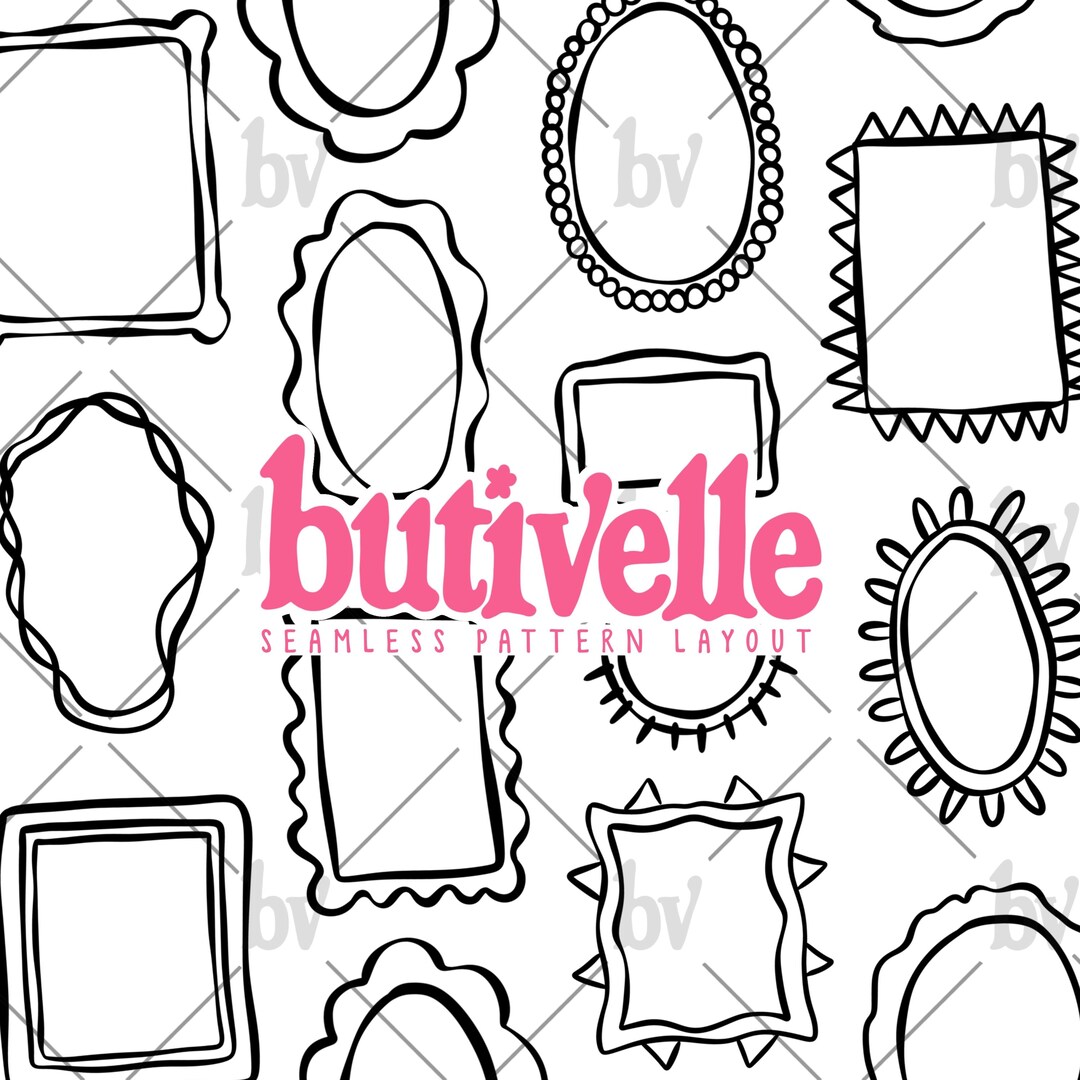 No:3 Create Your Own Frames Seamless Pattern, DIY, PNG, Seamless ...