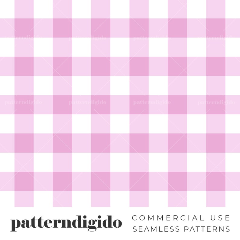 Pink and White Checkered Seamless Pattern, Gingham Pattern ...