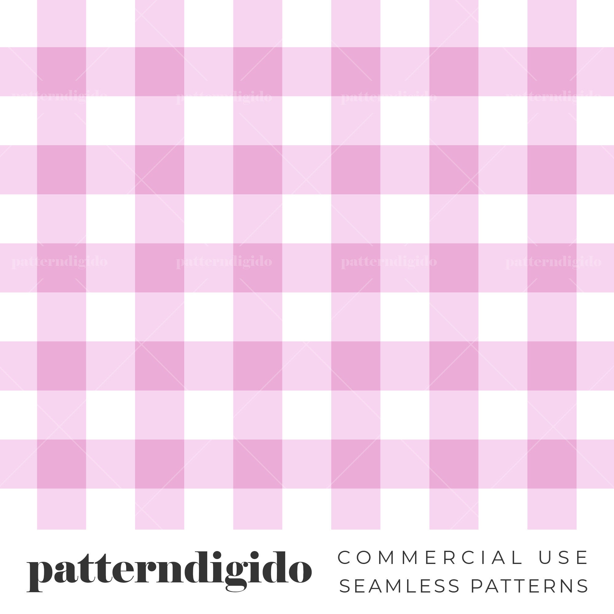 Pink and White Checkered Seamless Pattern, Gingham Pattern ...