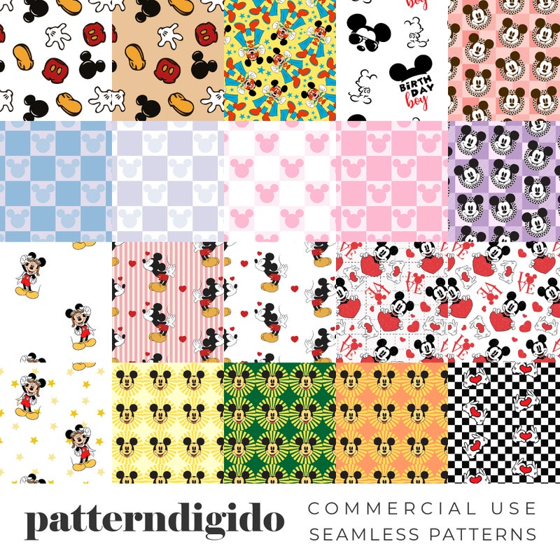 Mickey Pattern - Etsy