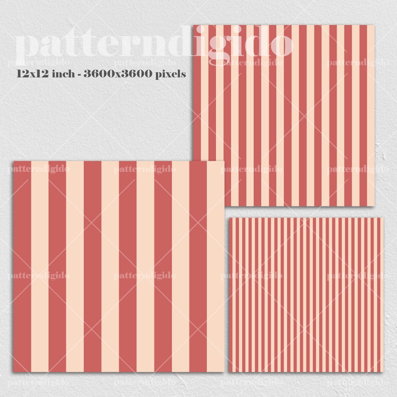 Pastel Red and Light Peach Stripes Seamless Repeat Pattern File, Indian ...
