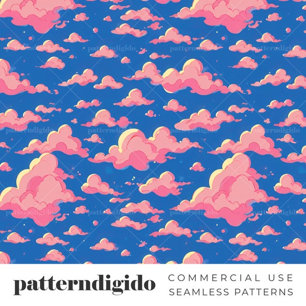 Anime Clouds Pattern - Etsy