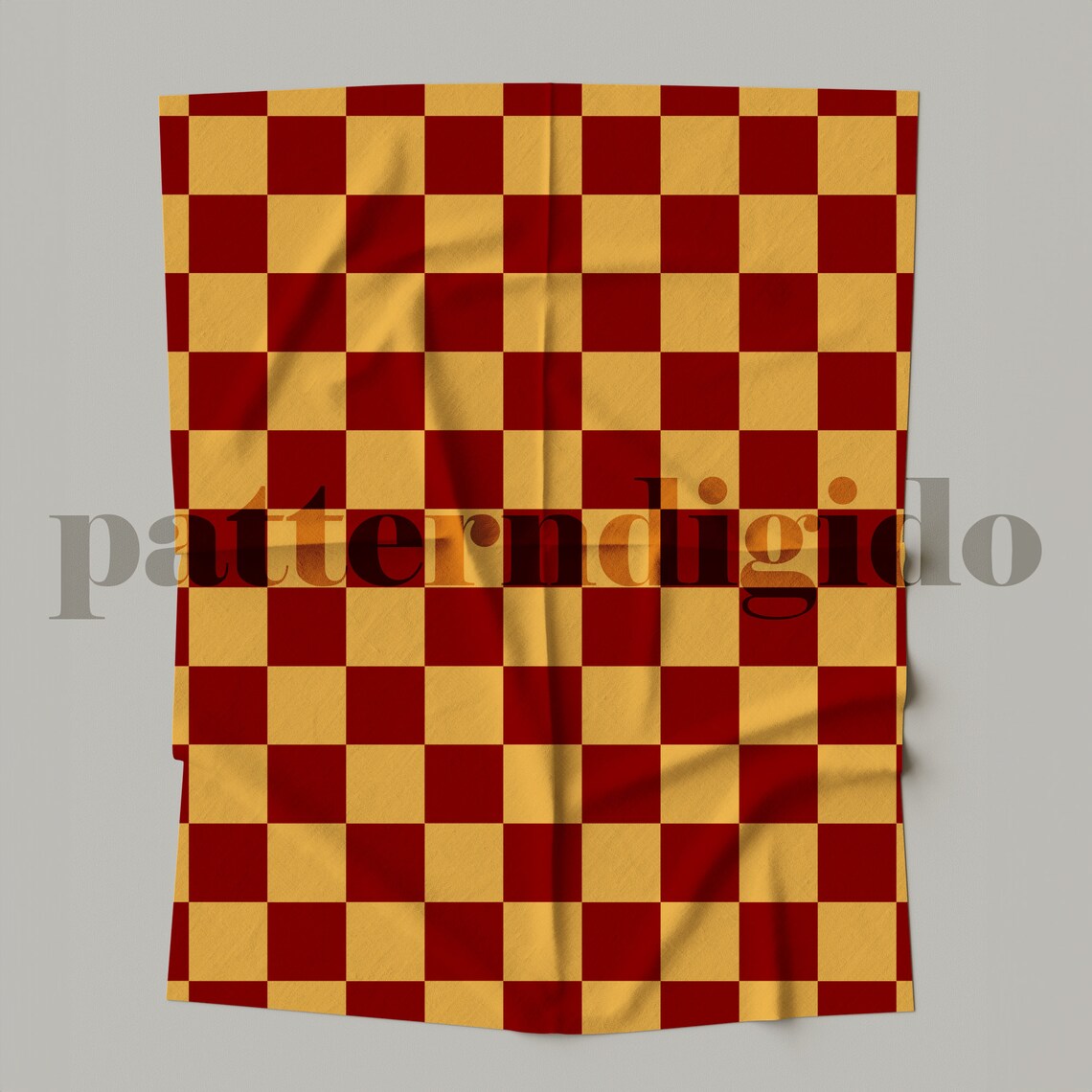 Red and Yellow Checkered Seamless Pattern, Groovy Pattern, Checkerboard ...