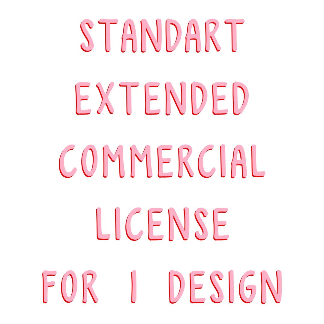 Standart Extended Commercial License for 1 Pattern/design/artwork ...