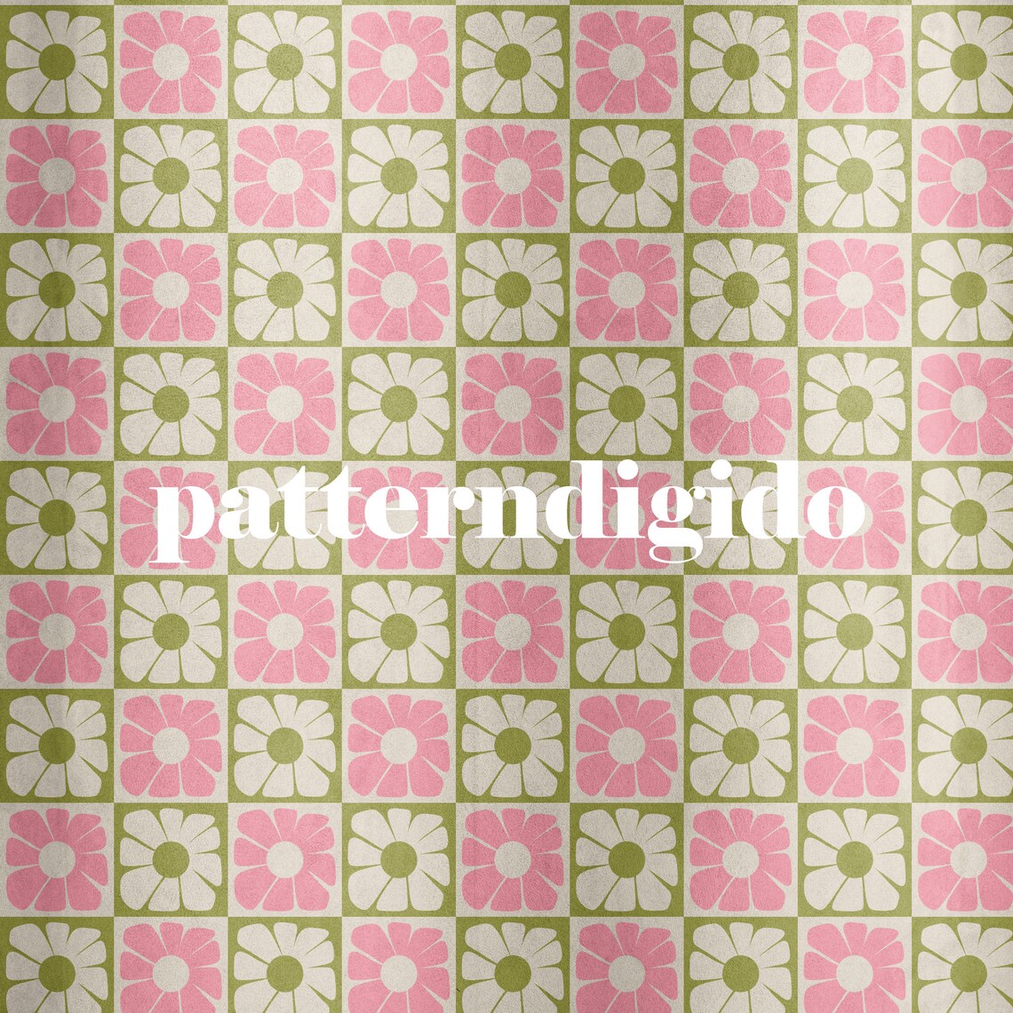 Groovy Checker Seamless Pattern, Retro Checkered Pattern, Checkerboard ...