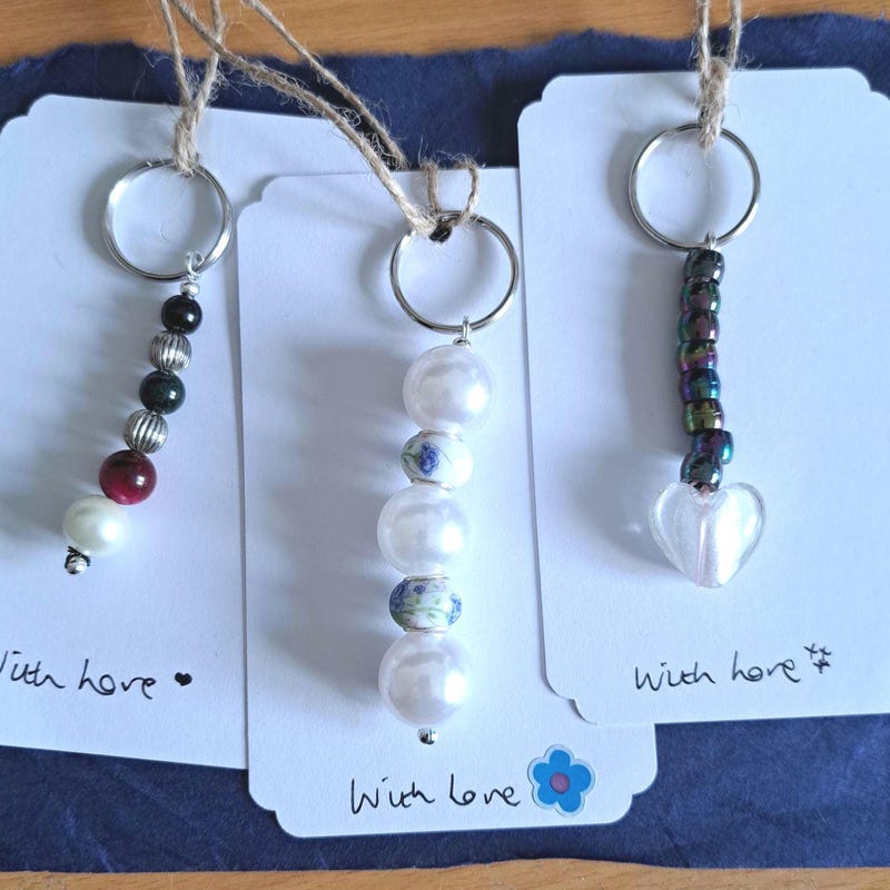 Beaded Keyrings - Etsy UK