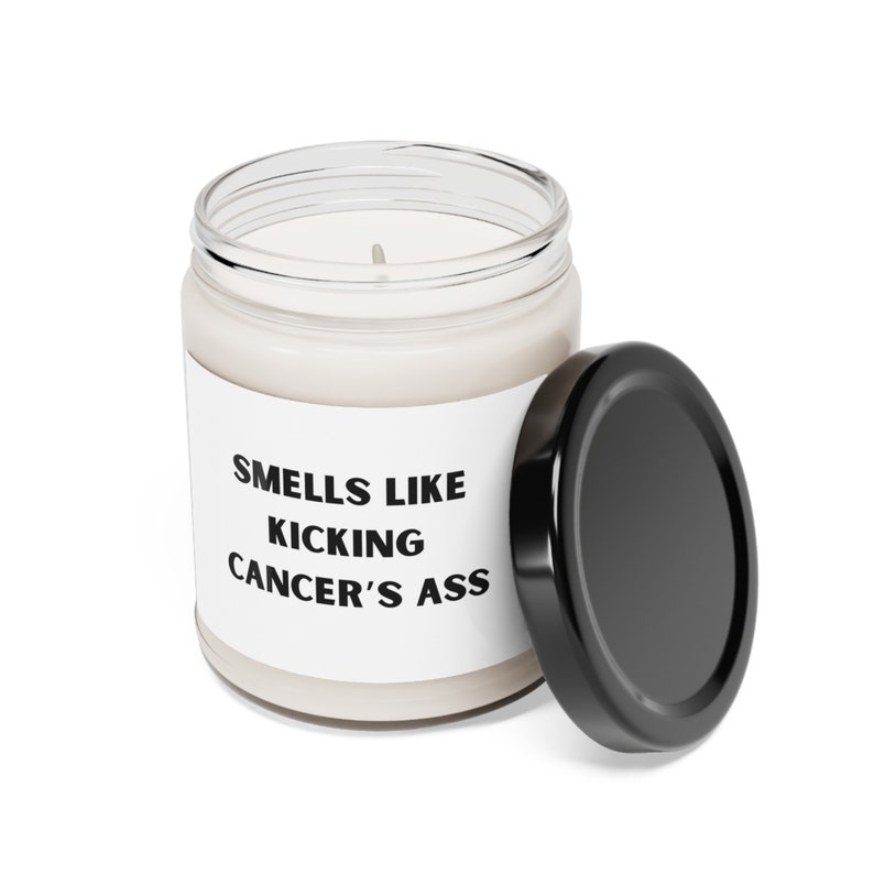 Kicking Cancers Ass Scented Soy Candle, 9oz - Etsy
